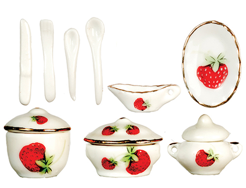 AZG8440 - Strawberry Dinnerware Set, 12Pc