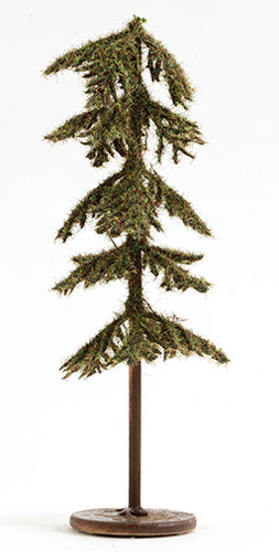 CAST070 - Pencil Spruce Tree on Disk Base