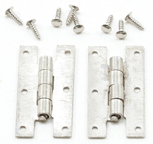CLA05569 - H Hinges With nails, 4Pk, Satin Nickel