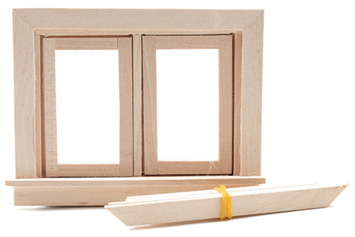 CLA70112 - Double Swing-Out Window with Pane