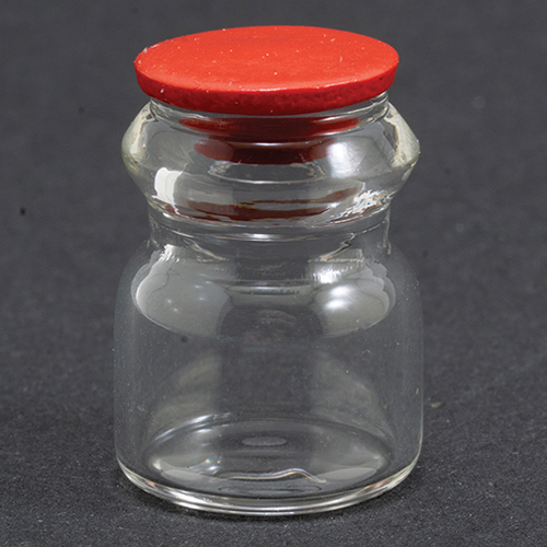 IM65731 - Glass Jar with Red Lid ()